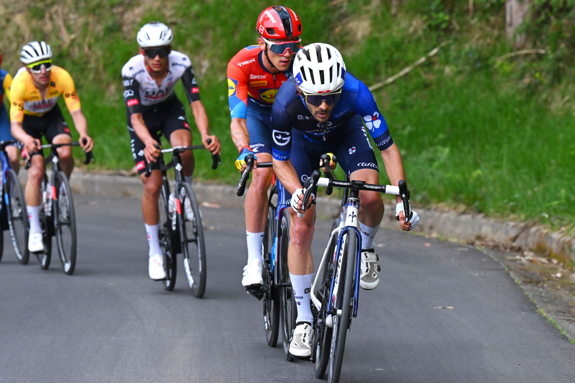 Romain Grégoire takes fifth, prior to the queen stage
